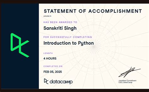 Python Datascience Lifelonglearning Sanskriti Singh