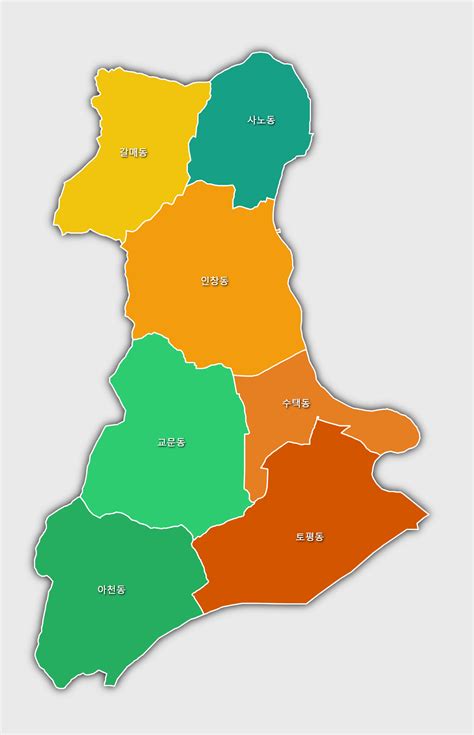 행정구역 Svg 데이터 업데이트 경기도 시별 일부 읍면동 단위 Gis Developer