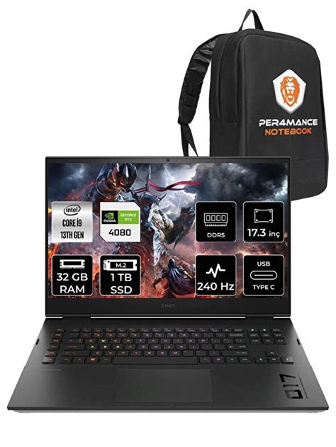 HP OMEN i HX GB RAM TB SSD RTX GB Hz QHD FDOS P D EA PER ÇANTA