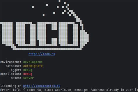 How To Solve Loco Framework Error Ioos Code 98 Kind Addrinuse Message Address Already