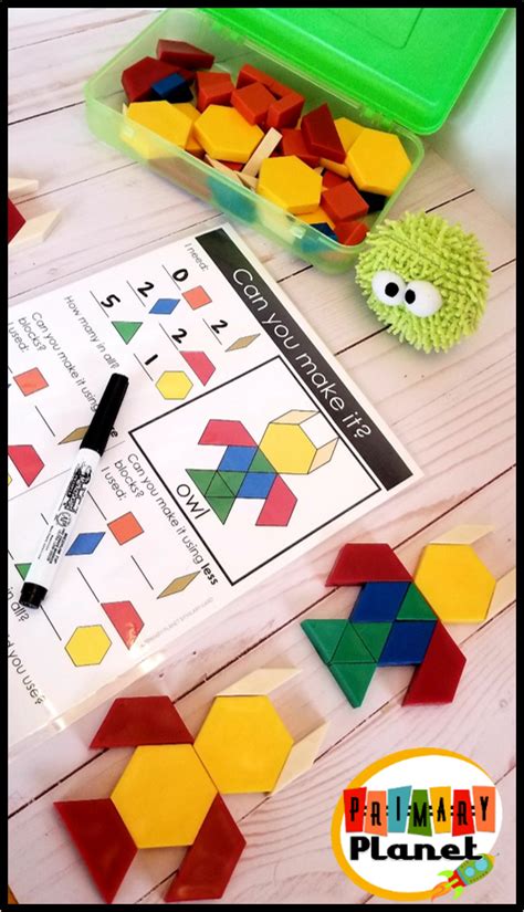 How I Use Pattern Blocks In My Classroom With Freebies Primary Planet Morning Work