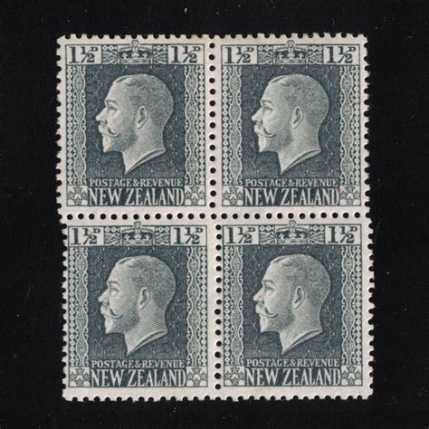1915 1½d Gv Recess Grey Block Of 4 Mowbray Collectables