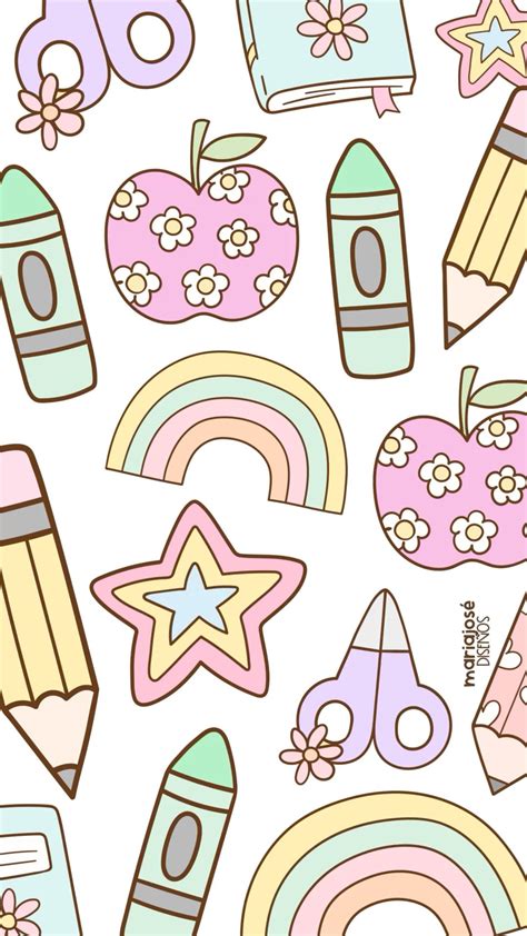 School Elements Wallpaper Fondo De Pantalla Elementos Escuela School