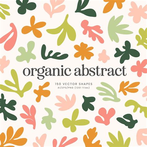Abstract Organic Shape Vector Graphics Natural Shape Clipart