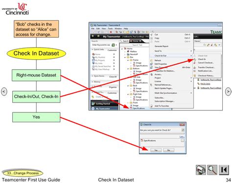 Check In Datasetteamcenter First Use Guide