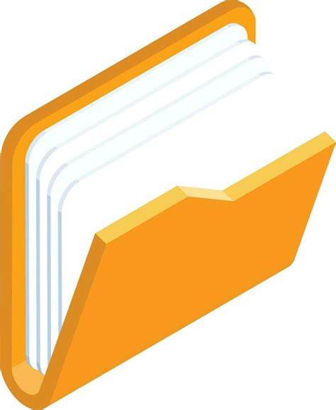 Isometric Computer Folder With Documents 36748036 Vector Art At Vecteezy