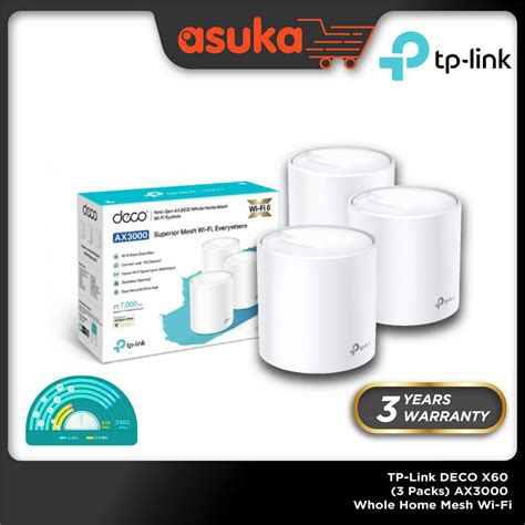 Tp Link Deco X Packs Ax Whole Home Mesh Wi Fi System Ap Or Router Mode Support