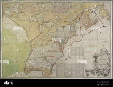 Enlarged Map Of 13 Colonies