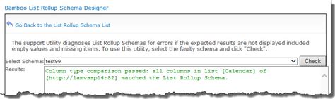 Using The List Rollup Schema Designer Support Page Bamboo Solutions