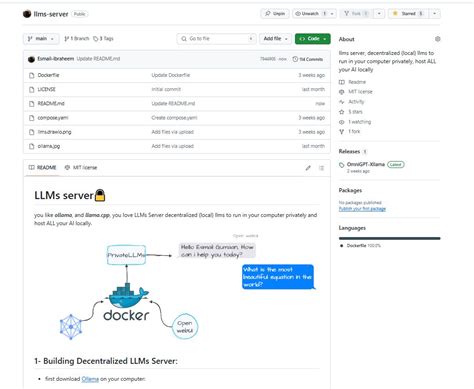 Esmail A Gumaan على Linkedin عملت مشروع يسمى Llms Server، حيث أقوم بتشغيل نظام Llms محليًا