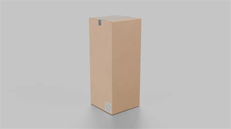 Cardboard Cube Tall Box Rigged And Fully Customizable 3d Turbosquid 2369369