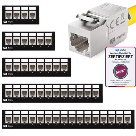 Patchpanel 8 12 16 24 Port Im Sortimet Bei Hb Digital De