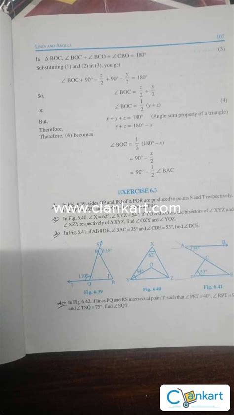 Buy Ncert Maths For Class 9th Book In Excellent Condition At