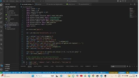 Emuna Dhamotharan On Linkedin Aiml Carpriceprediction