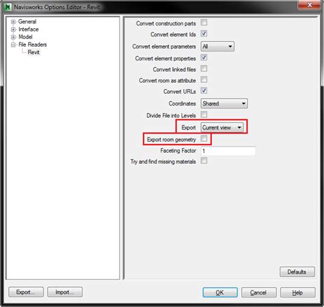 Exporting From Revit 2016 To Navisworks 2016 Revit Forum