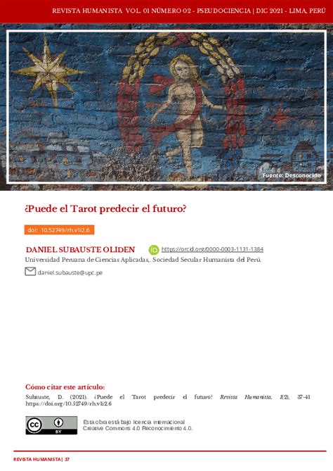 Pdf ¿puede El Tarot Predecir El Futuro
