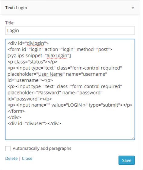 Wordpress Ajax Login In Sidebar Without A Plugin Part I Login