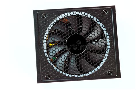 Power Supply It Computer Part For System Unit Assembly To Computer On White Background Stock