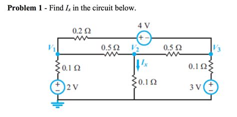 Solved Find I X In The Circuit Below Chegg Com