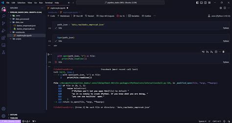 O Comando Pathjson Não Reconhece A Estrutura De Pastas Pipeline De