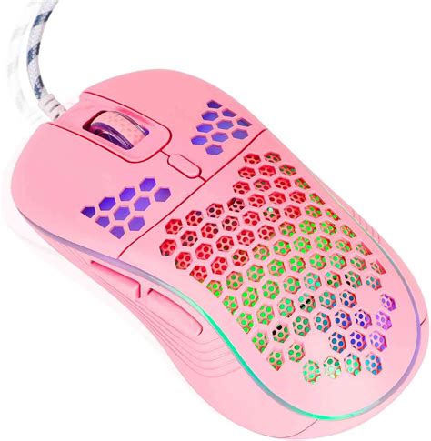 UrbanX Wired Gaming Mouse Light Weight Corded USB RGB Mouse For Computer Laptops And Pcs