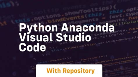 Python Anaconda Visual Studio Code YouTube
