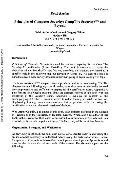 Principles Of Computer Security Comptia Security PDF Technology Computing