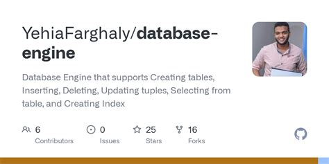 GitHub YehiaFarghaly Database Engine Database Engine That Supports