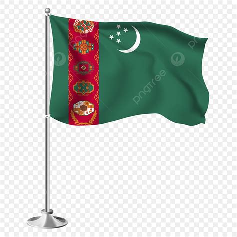 туркменистан национальный флаг Png флаг туркменистана Национальный флаг размахивая флагом