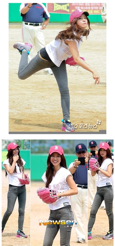 홍수아 시구의 정석 연예 포토 토크 네모판