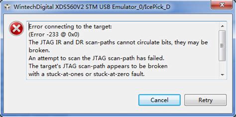 Ccstms320c6678 Jtag Connection Errorthe Jtag Ir And Dr Scan Paths