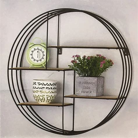 Голяма кръгла етажерка в индустриален стил Друга мебел Мебели за дома и офиса Бургас Г