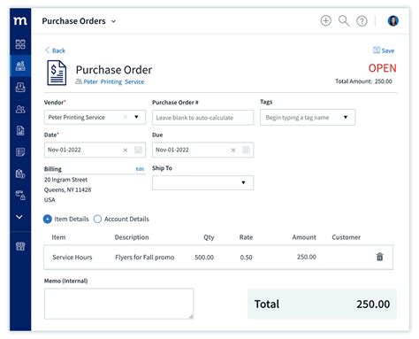 How To Create And Send Purchase Orders In QuickBooks Method