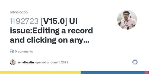 [v15 0] ui issue editing a record and clicking on any other menu will