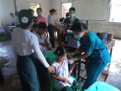 အ ထ က ရွှေသောင်ယံ တွင် ဒုတိယအကြိမ် ကိုဗစ် ၁၉ ကာကွယ်ဆေးထိုးနှံပေး