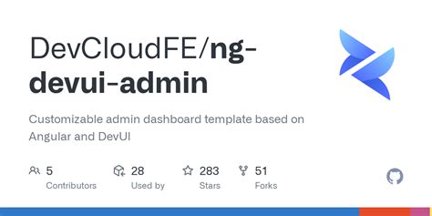 GitHub DevCloudFE Ng Devui Admin Customizable Admin Dashboard
