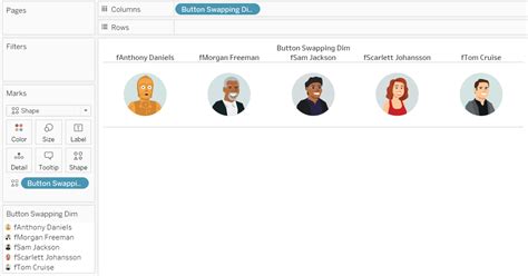 how to do “button swapping” in tableau playfair