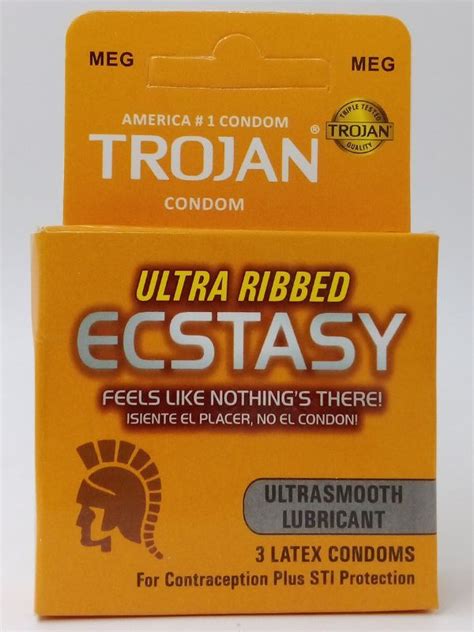 Trojan Ecstasy Condoms 3 Ultra Ribbed Condoms Vigapk