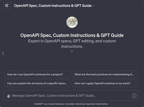 Openai Spec Custom Instructions And Gpt Guide Zindoco