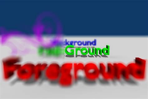 Dof On Planes With Transparency Compositing And Post Processing