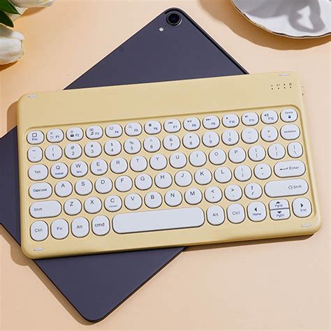 Kqjqs Compact Retro Typewriter Design Bluetooth Keyboard Portable