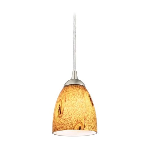 Modern Mini Pendant Light With Brown Art Glass At Destination Lighting Mini Pendant Lights