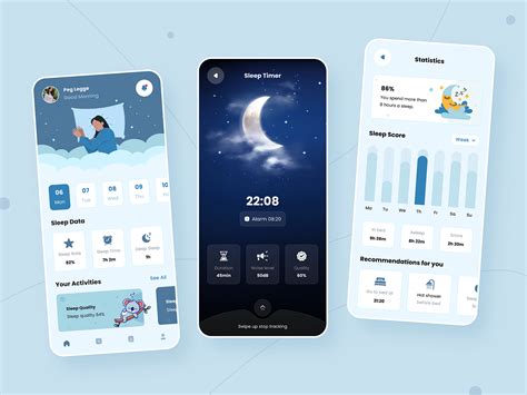 Best Sleep Tracking App Ui Design By Cmarix On Dribbble