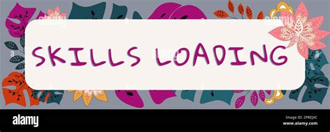 Handwriting Text Skills Loading Word Written On Points Out The Degree Of Difficulty When