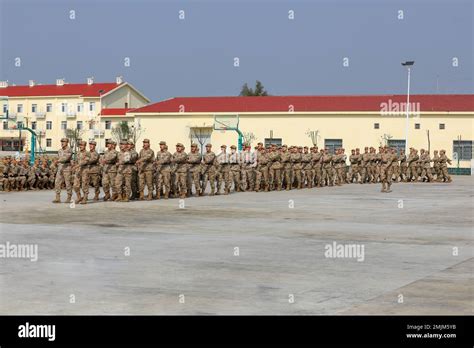 jiangxi china january 26 2023 a brigade of the 72nd group army held queue exercises rules