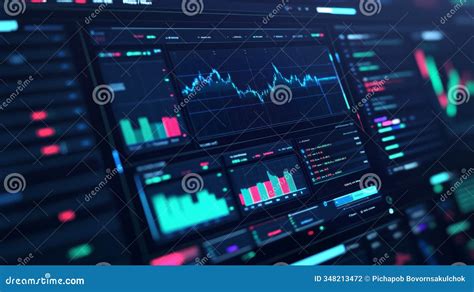 Real Time Digital Data Analysis And Live Updating Dashboard Royalty Free Stock Image