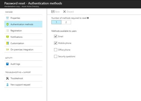 Self Service Password Reset On Azure Ad Joined Windows 10 Device Rebeladmin
