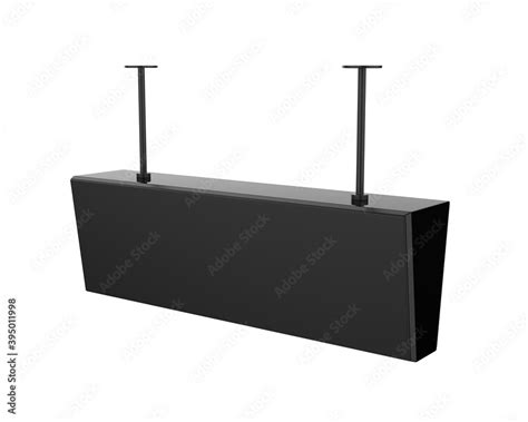 Passenger Information Display System Screen For Mockup 3d Render Illustration Stock