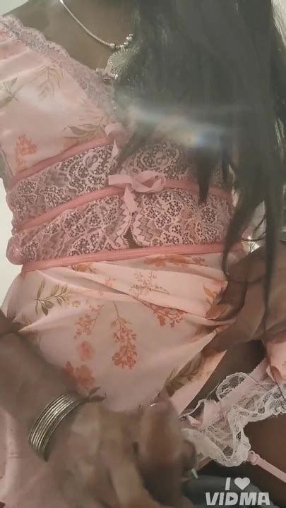 Must See Moment From Indian Sissy Crossdresser Strocking And Sucking