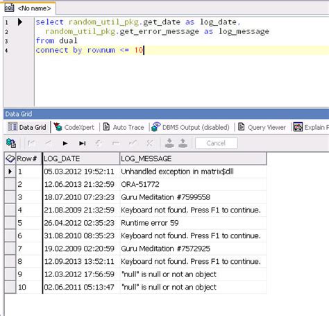 Ora 00001 Unique Constraint Violated Generating Test Data Using Plsql